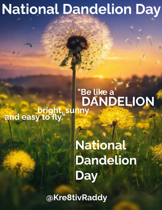 Plantilla de Dandelion day | PosterMyWall