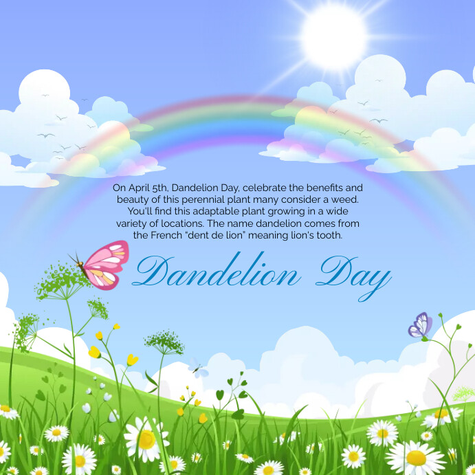Dandelion Day Instagram Post Template | PosterMyWall