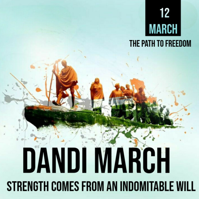 Dandi march Template | PosterMyWall