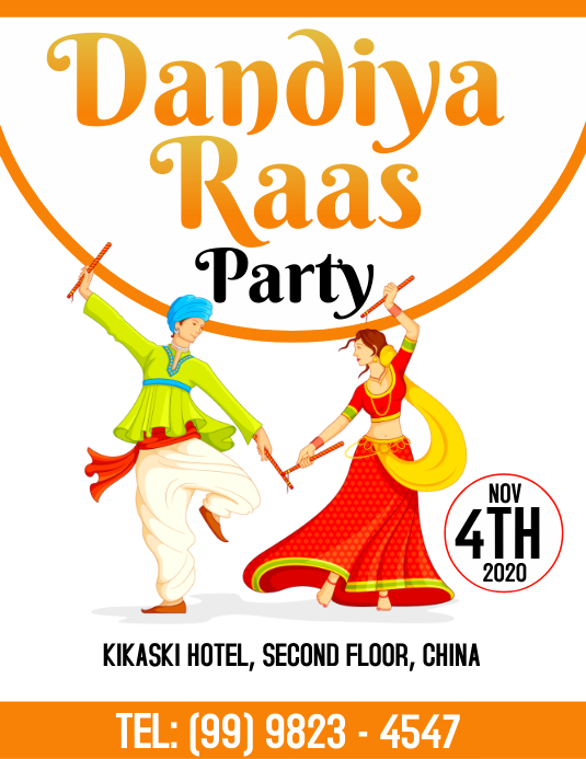 Dandiya Raas Template | PosterMyWall