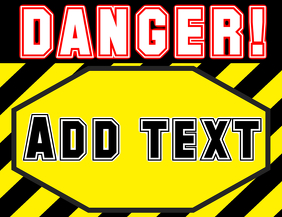 Danger Sign Template