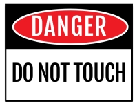 Do Not Touch Sign Template | PosterMyWall