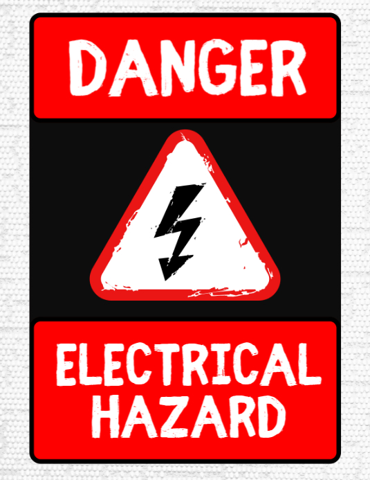 Danger Electrical Hazard Poster Templat | PosterMyWall