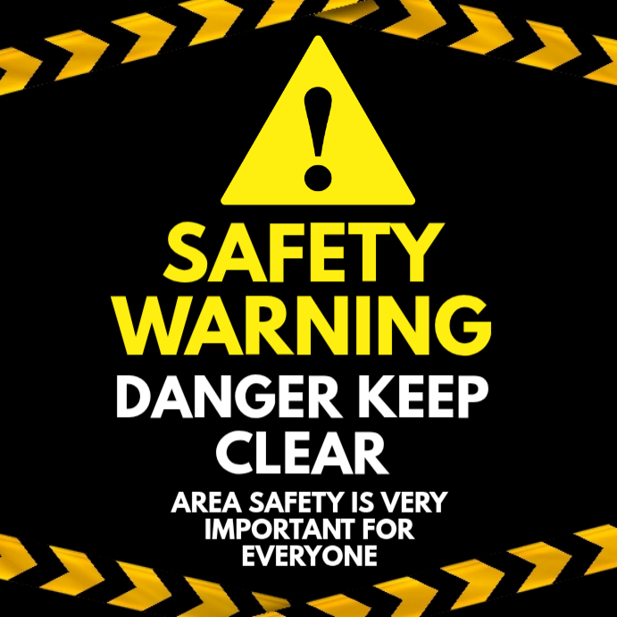 Danger Keep Clear Sign Template | PosterMyWall