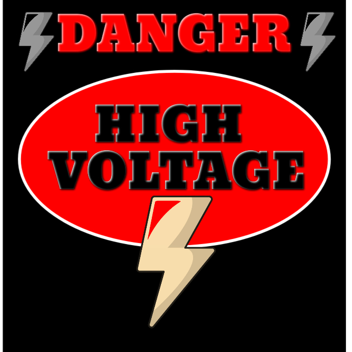 Danger sign high voltage Template | PosterMyWall