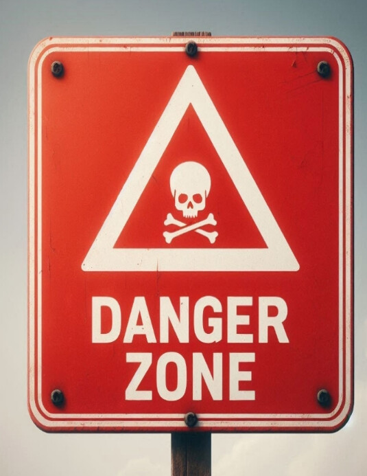 Danger Zone Flyer (us Letter) Template | PosterMyWall