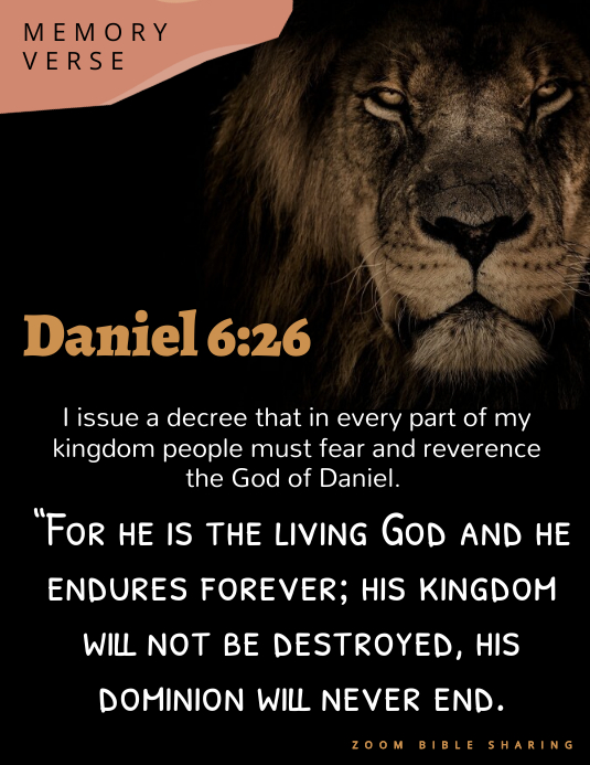 Daniel 6:26 Template | PosterMyWall