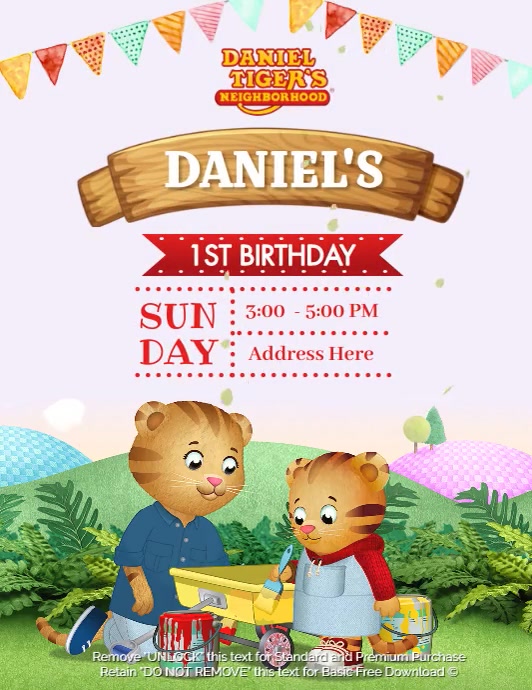 Daniel Tiger’s Neighborhood Template | PosterMyWall