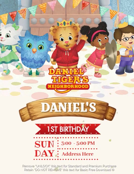 Daniel Tiger’s Neighborhood Template | PosterMyWall