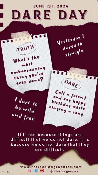 Dare Day template | PosterMyWall