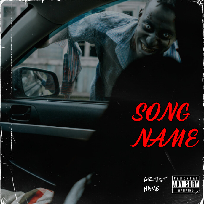 Dark, minimal Album Cover Template | PosterMyWall
