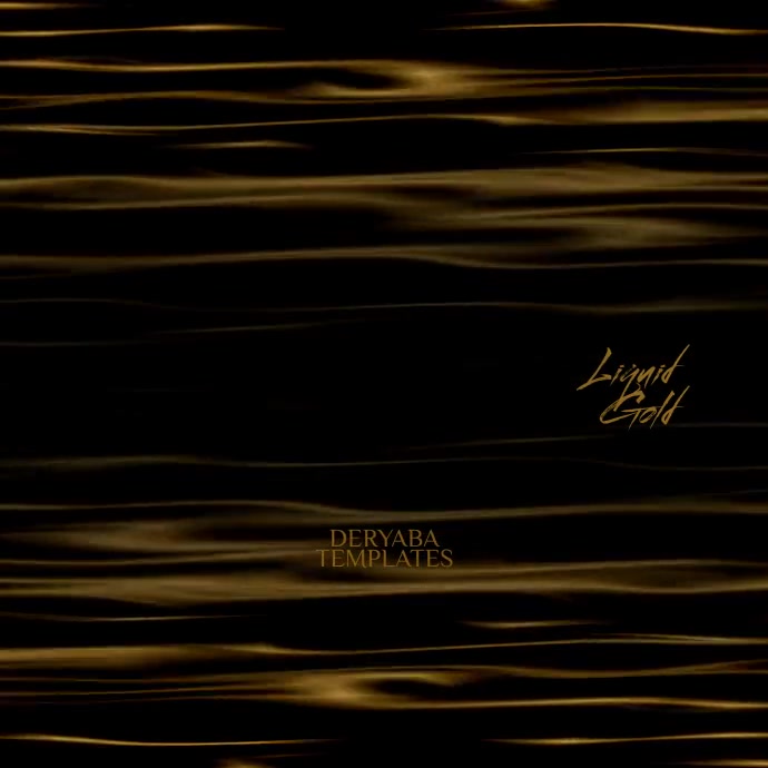 Dark Abstract Liquid Gold Video Album Cover Template | PosterMyWall