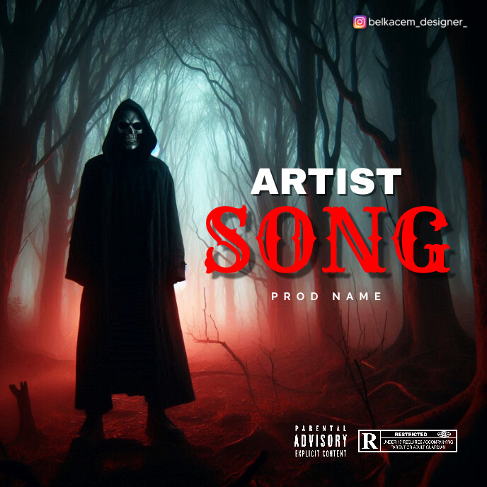 Dark Album Cover Template | PosterMyWall