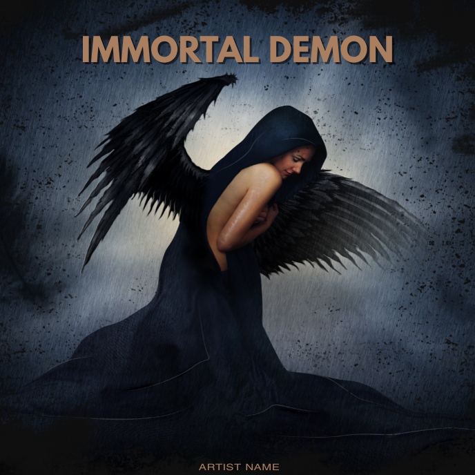 Dark album cover template | PosterMyWall