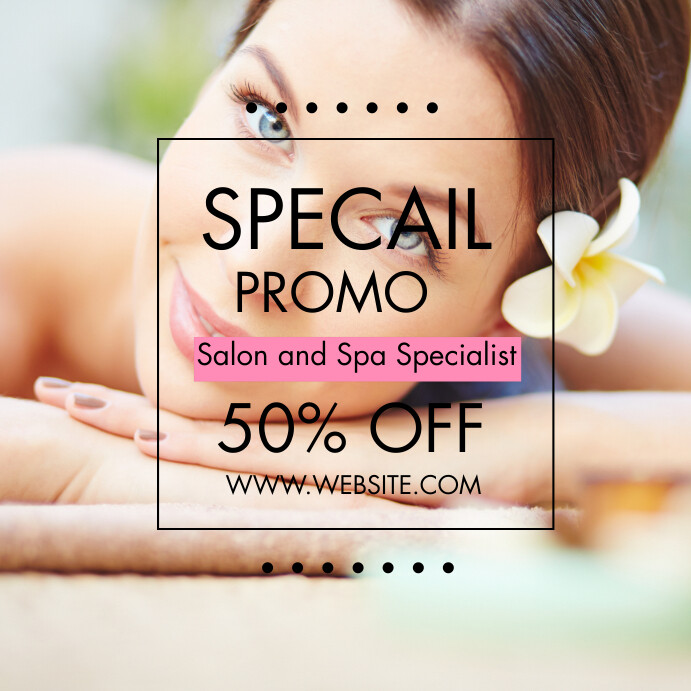 Dark Beauty Salon Promo Instagram Post Template | PosterMyWall