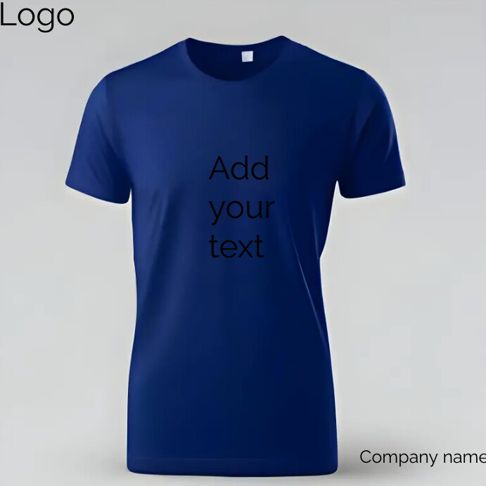 Dark blue mockup polo Template | PosterMyWall