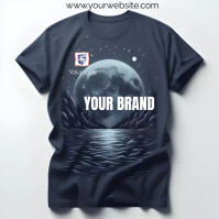 Customizable blue t-shirt design template | PosterMyWall
