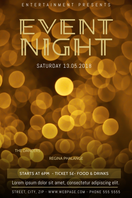 Copy of Dark Gold Event Flyer Template Multipurpose i | PosterMyWall