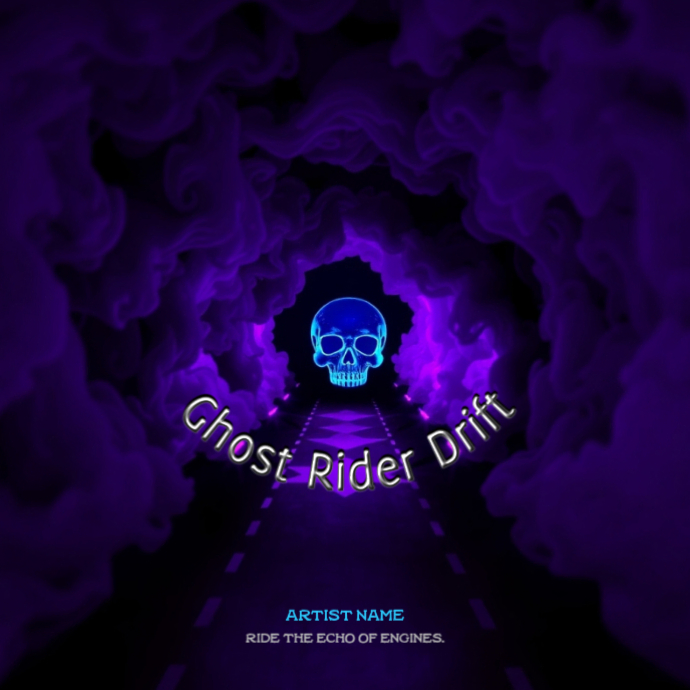 Dark Moto Phonk Album Cover | Smoke Tunnel Cyber-Drift Aesthetic ...