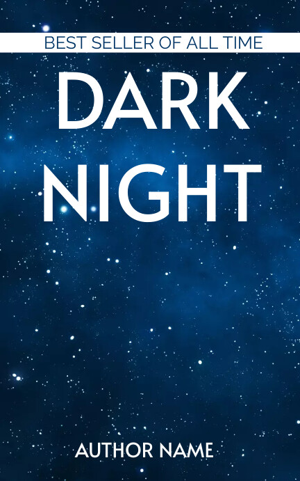 Dark Night Ebook Cover Template | PosterMyWall
