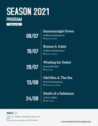 Program Events Calendar Flyer Template | PosterMyWall