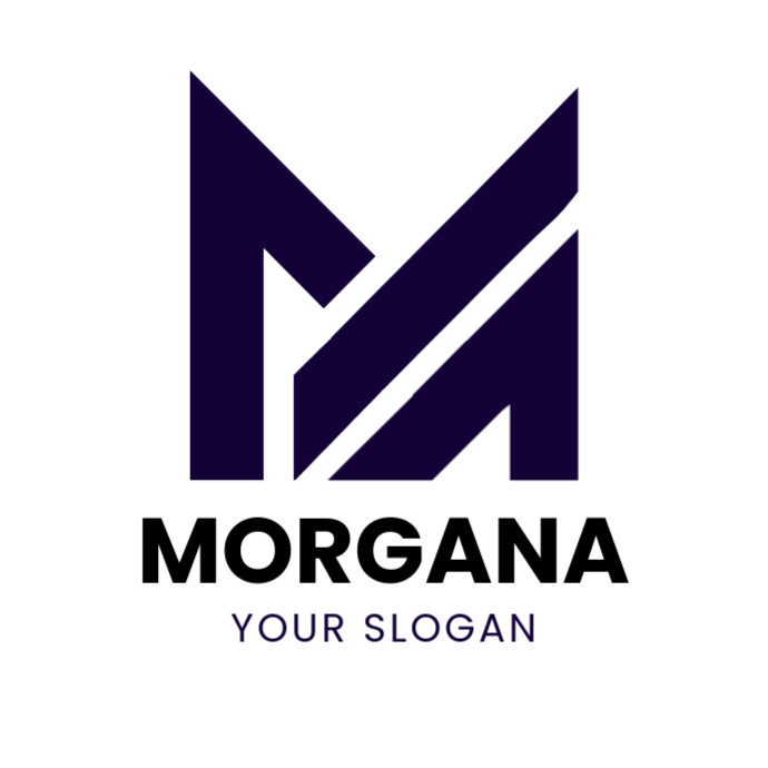 Dark Purple Modern Letter M Logo Templat | PosterMyWall