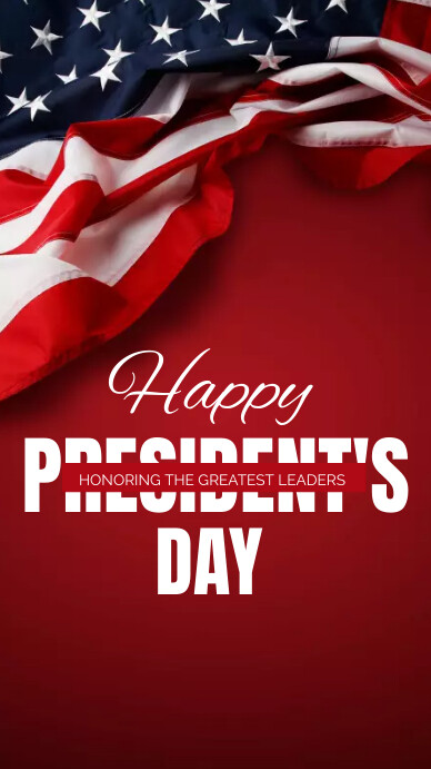 Copy of Dark Red President's day USA Instagram post | PosterMyWall