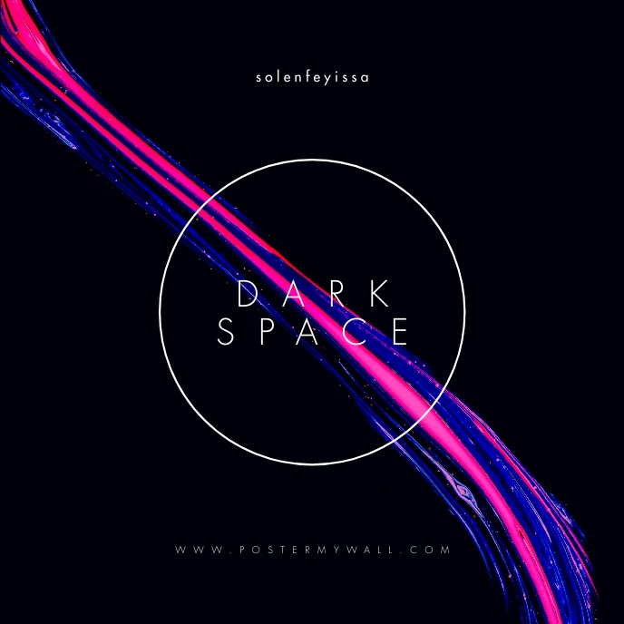 Dark Space Texture Art CD Cover Music Template | PosterMyWall