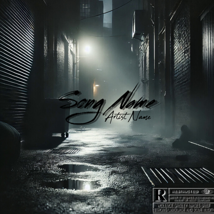Plantilla de Dark theme Album Cover | PosterMyWall