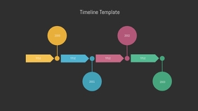 Dark Timeline Infographic Template | PosterMyWall