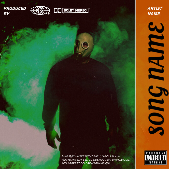 Copy of Dark Vintage Mask & Smoke Album Cover | PosterMyWall