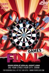 Dart Tournament Poster Template | PosterMyWall