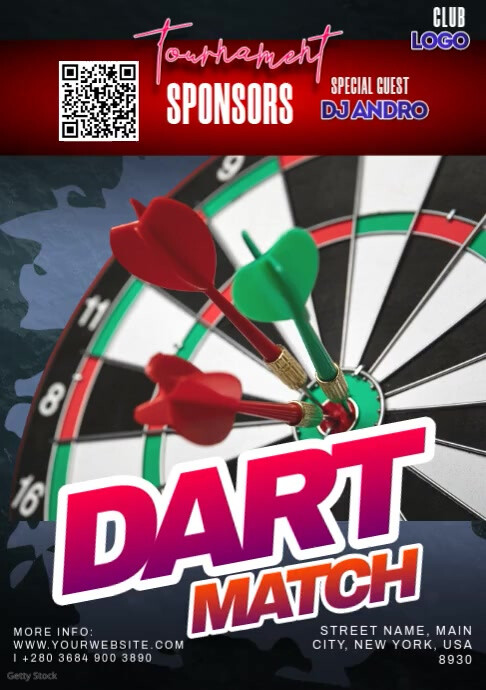 Copy of Dart Match | PosterMyWall