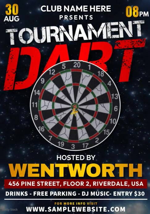 Dart Tournament Template | PosterMyWall