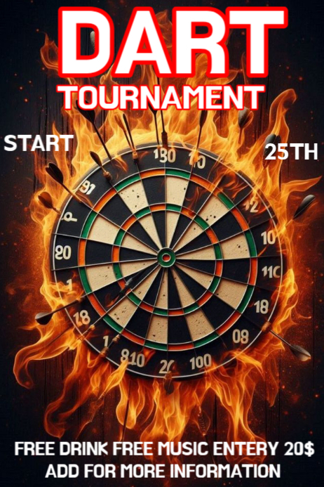 dart tournament Template | PosterMyWall