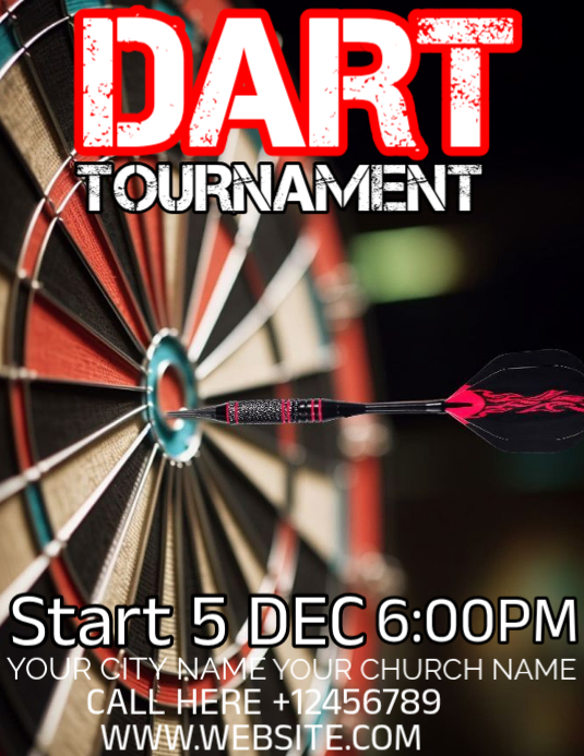 dart tournament Template | PosterMyWall