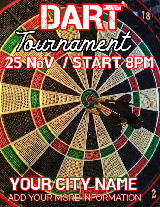 dart tournament Template | PosterMyWall