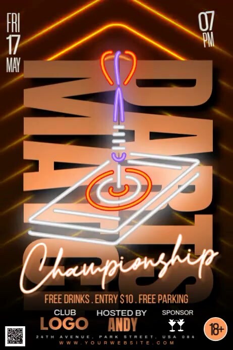 Darts Competition Template | PosterMyWall