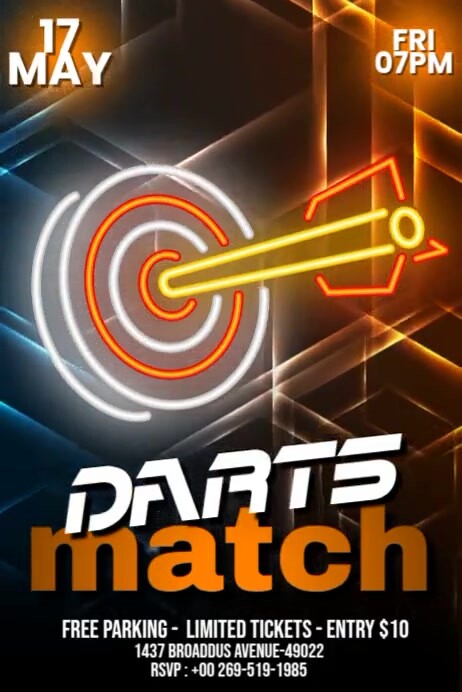 Darts Match Night Template | PosterMyWall