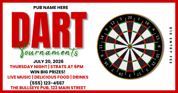 darts tournaments game Template | PosterMyWall