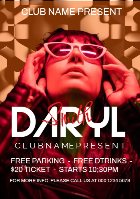 Daryl Smith Party Ads Template | PosterMyWall