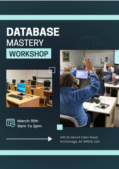 Copy of Data Analysis Workshop template design. | PosterMyWall