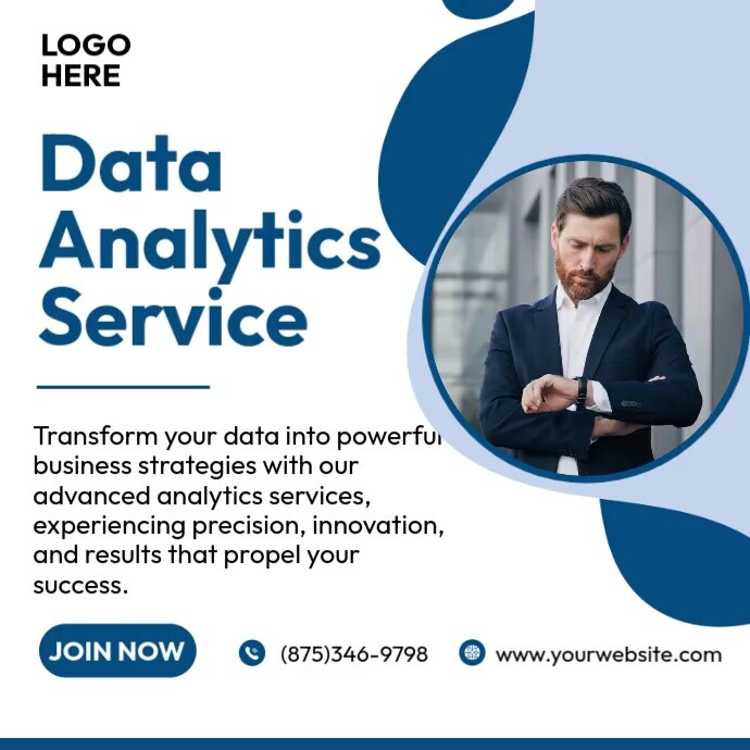 Data Analytics Service Template | PosterMyWall