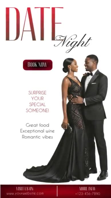 Date Night Flyer Ad Template Animated | PosterMyWall