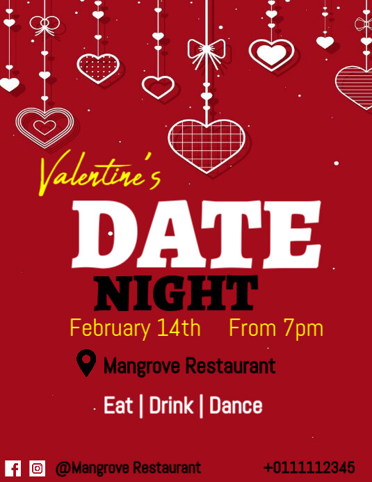 Date Night Flyer Template | PosterMyWall