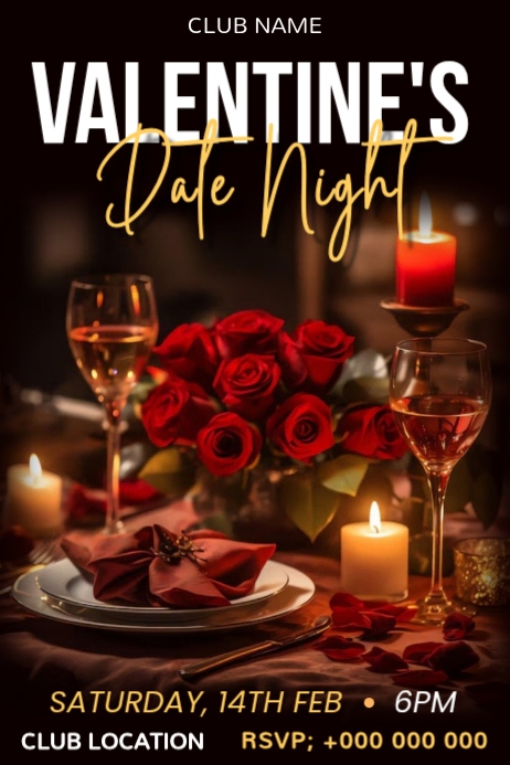 Date Night Flyer Template | PosterMyWall