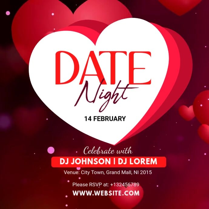 Copy of Date Night Party Event Banner | PosterMyWall