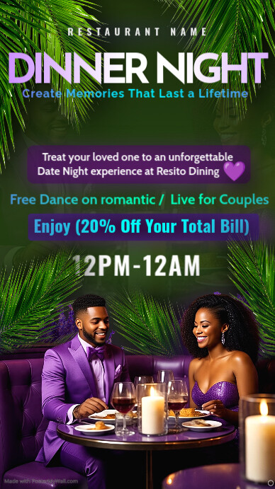 Copy of Date Night Templates | PosterMyWall