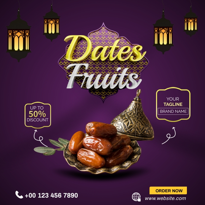 dates fruits ad Template | PosterMyWall
