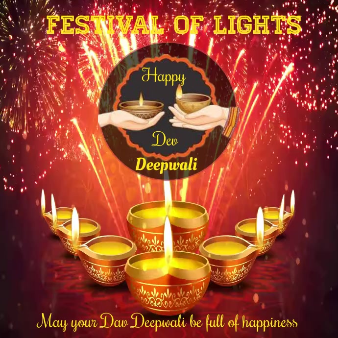 Plantilla de dav deepwali, dav diwali festival of lights | PosterMyWall